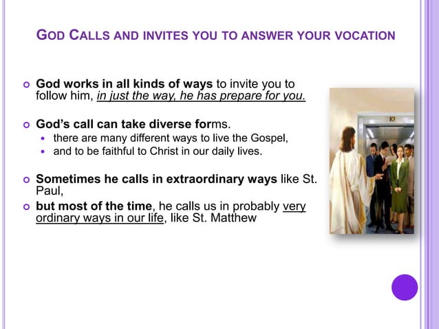 Vocation | PPTX | Christianity | Religion & Spirituality