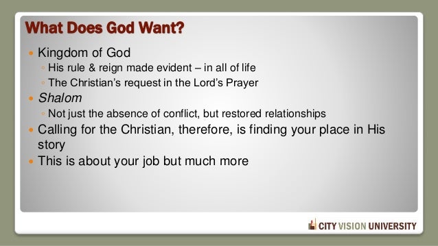 Theology of Work and Worldview | PPTX