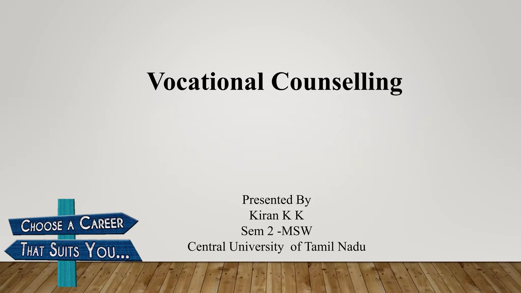 Vocational Counselling | PDF