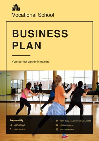 Vocational school business plan example | PDF