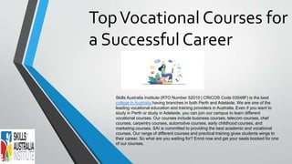 Kick start your career with our vocational education training in ...