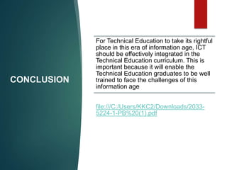 Vocational education and ict | PPTX