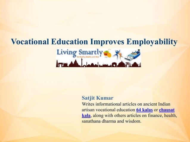 Vocational Education Improves Employability | PPTX