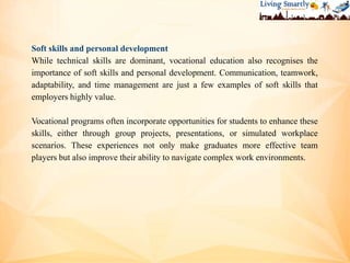 Vocational Education Improves Employability | PPTX