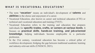 Vocational education Need, scope, status of vocational education.pptx