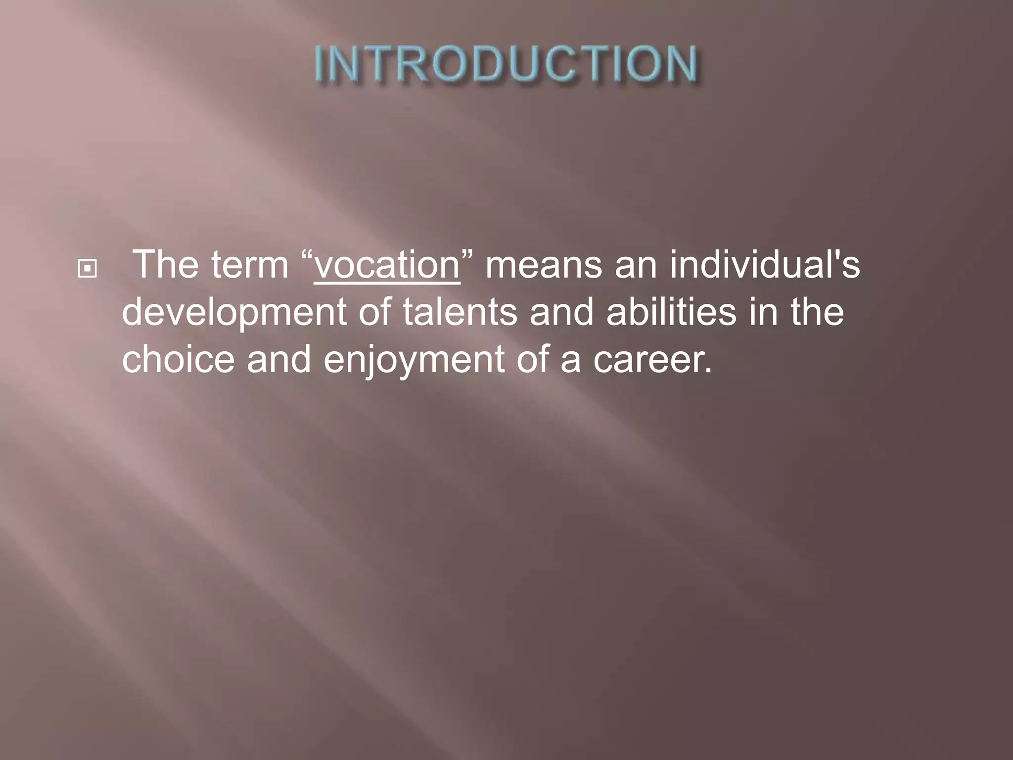 Vocational education | PPTX