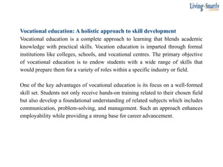 Vocational Education vs. Trade Skill | PPTX
