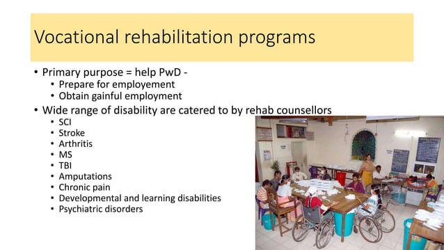 Vocational rehabilitation | PPT