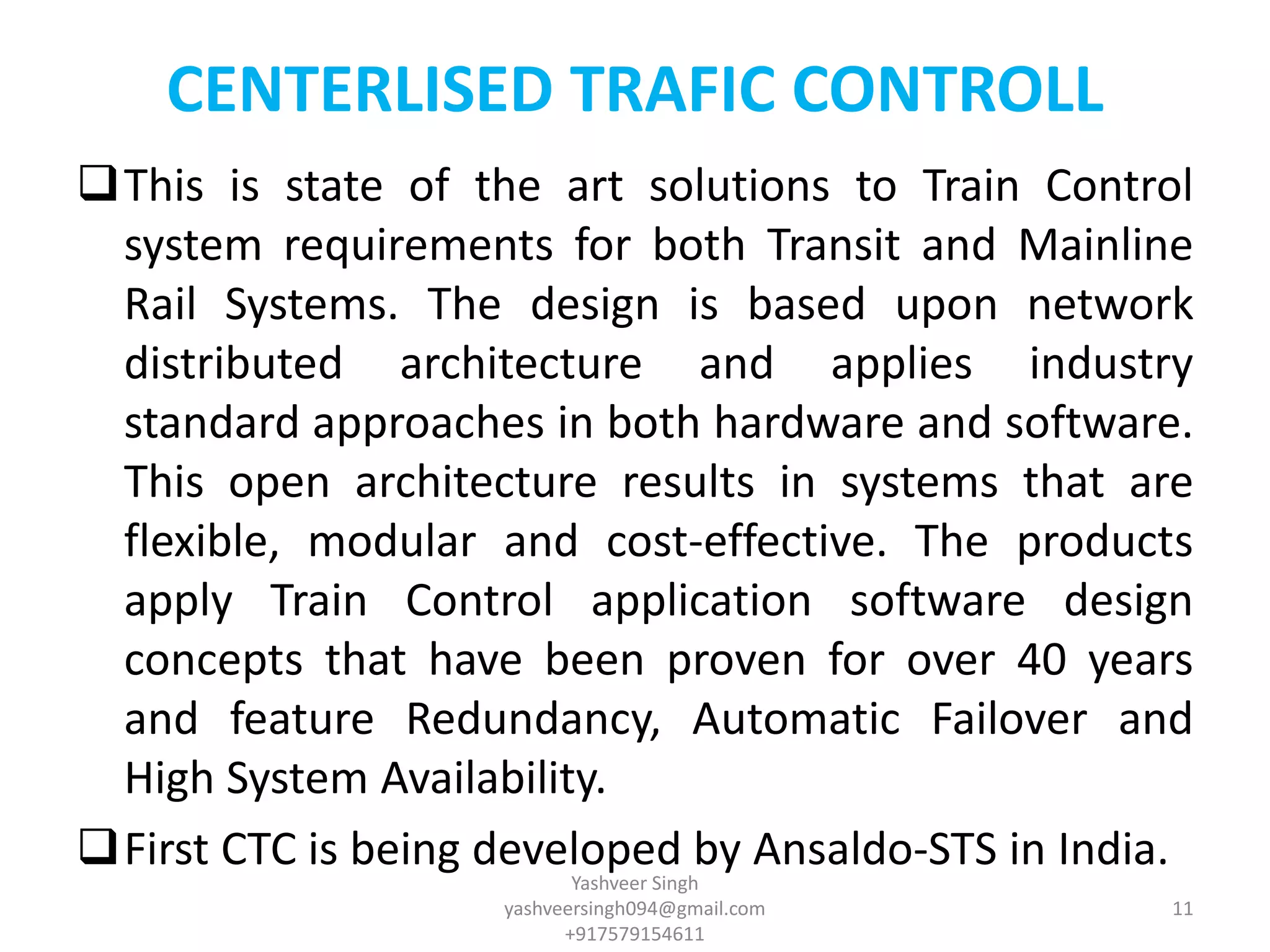 Vocational training (railway signaling) | PPTX
