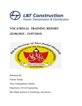 Vocational training report l&t | PDF