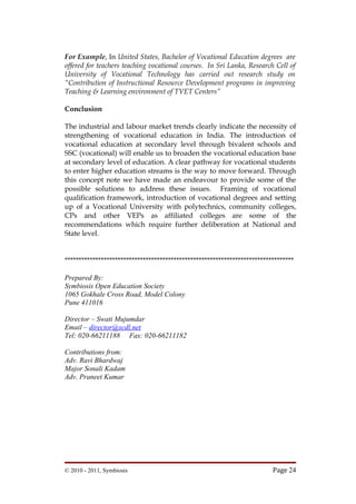 Vocational university concept note | DOC