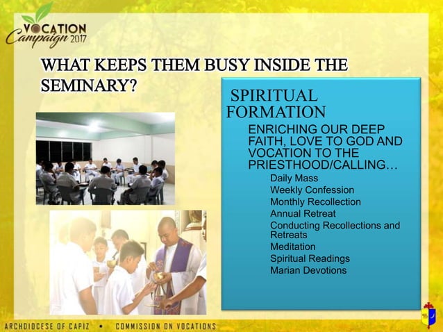 Vocation campaign 2017 Archdiocese of Capiz | PPTX