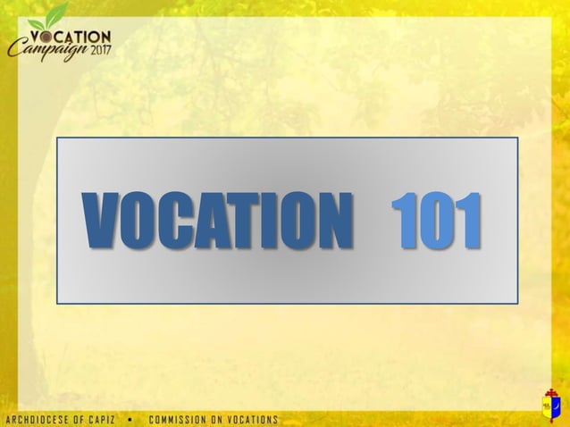 Vocation campaign 2017 Archdiocese of Capiz | PPTX