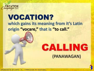 Vocation campaign 2017 Archdiocese of Capiz | PPTX