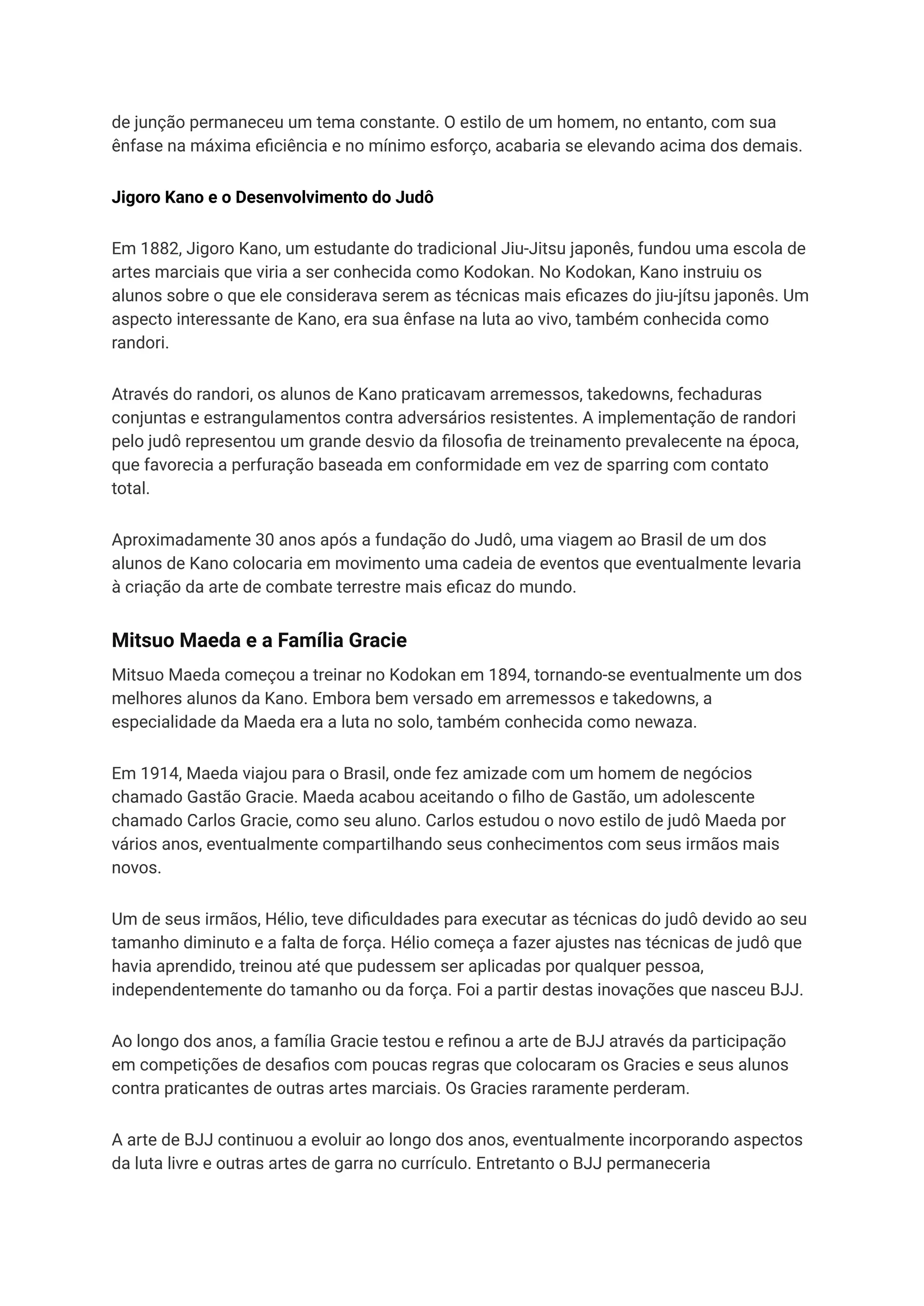 Você conhece a história do jiu jitsu | PDF