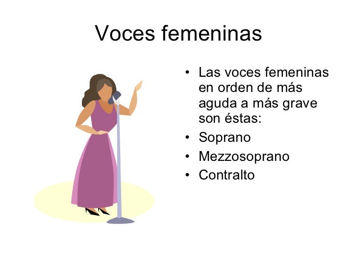 tipos de voces humanas