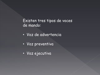 Voces de mando ute | PPTX