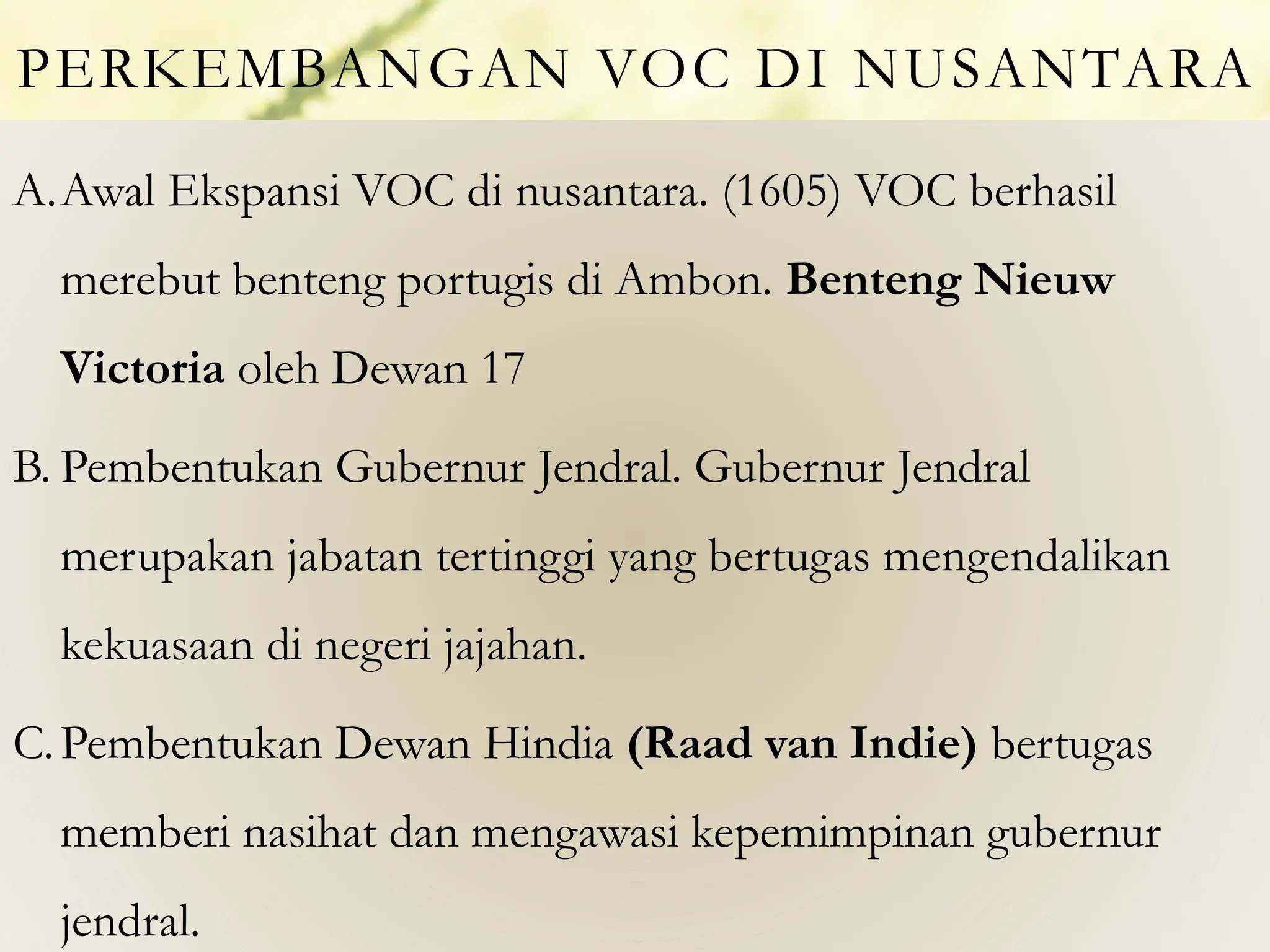 pemerintahan VOC di nusantara dari latar belakang sampai akhir voc.pptx