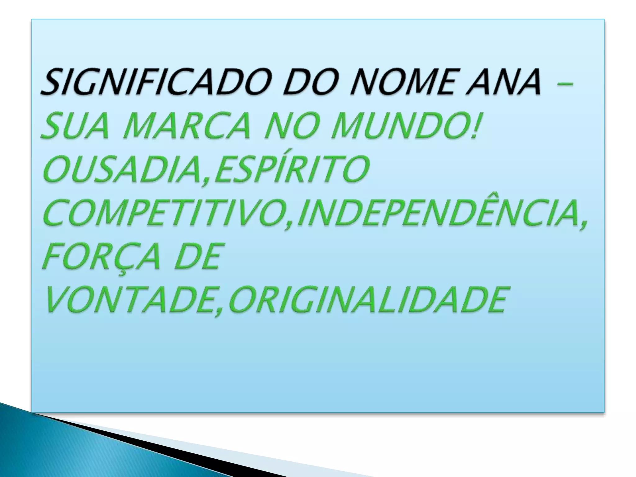 significado dos nomes | PPTX