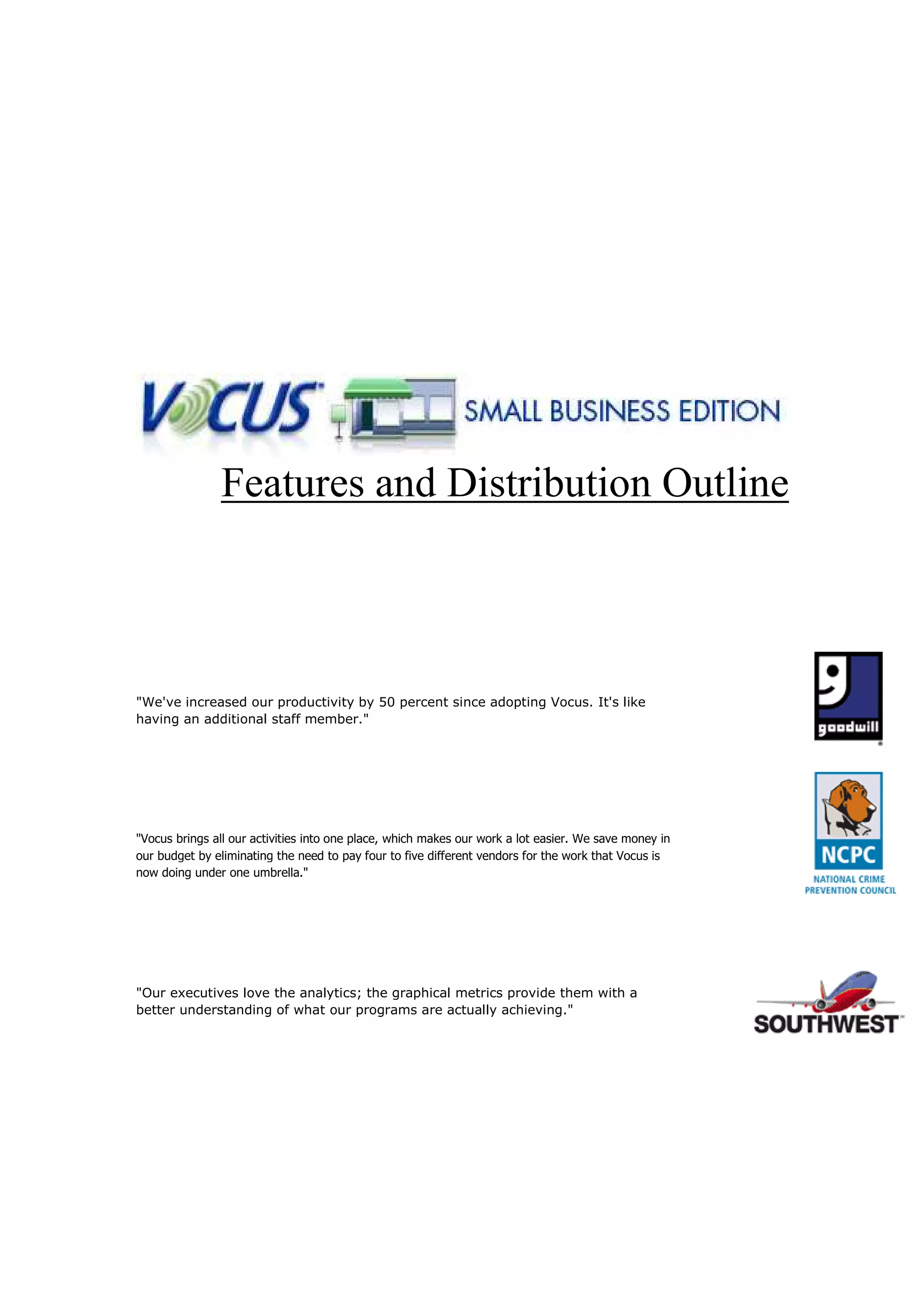 Vocus Features | PDF | Web Hosting | Internet