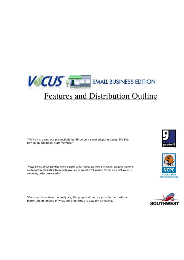 Vocus Features | PDF | Web Hosting | Internet