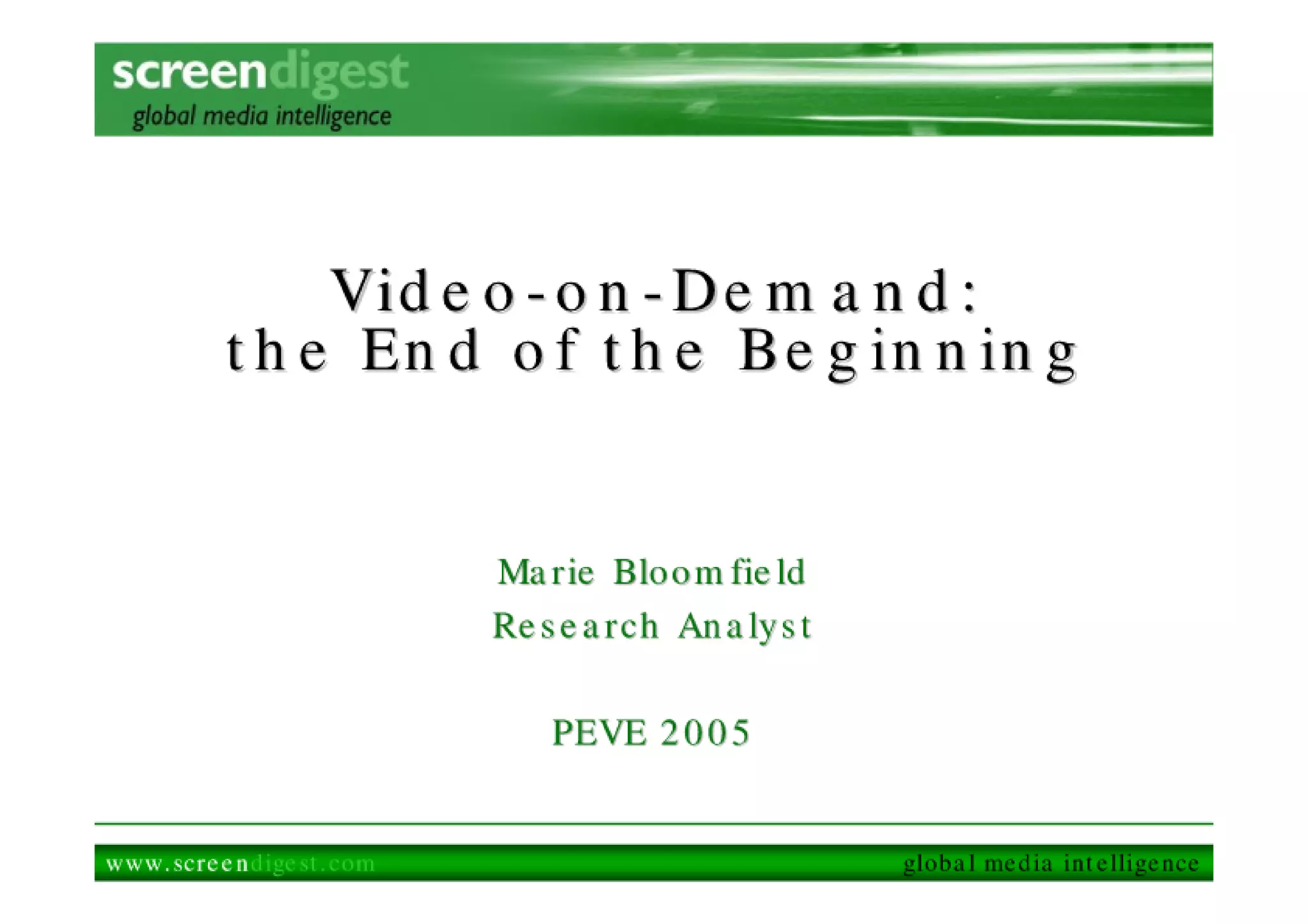 VOD Screen digest | PPT