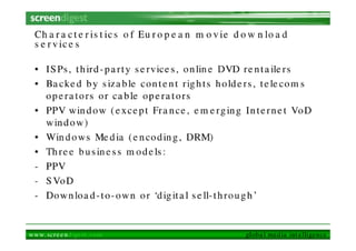 VOD Screen digest | PDF