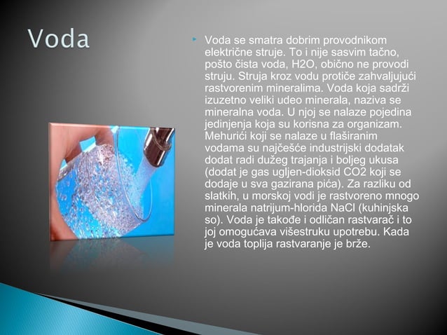 Voda.opstinasevojno.hemija | PPT
