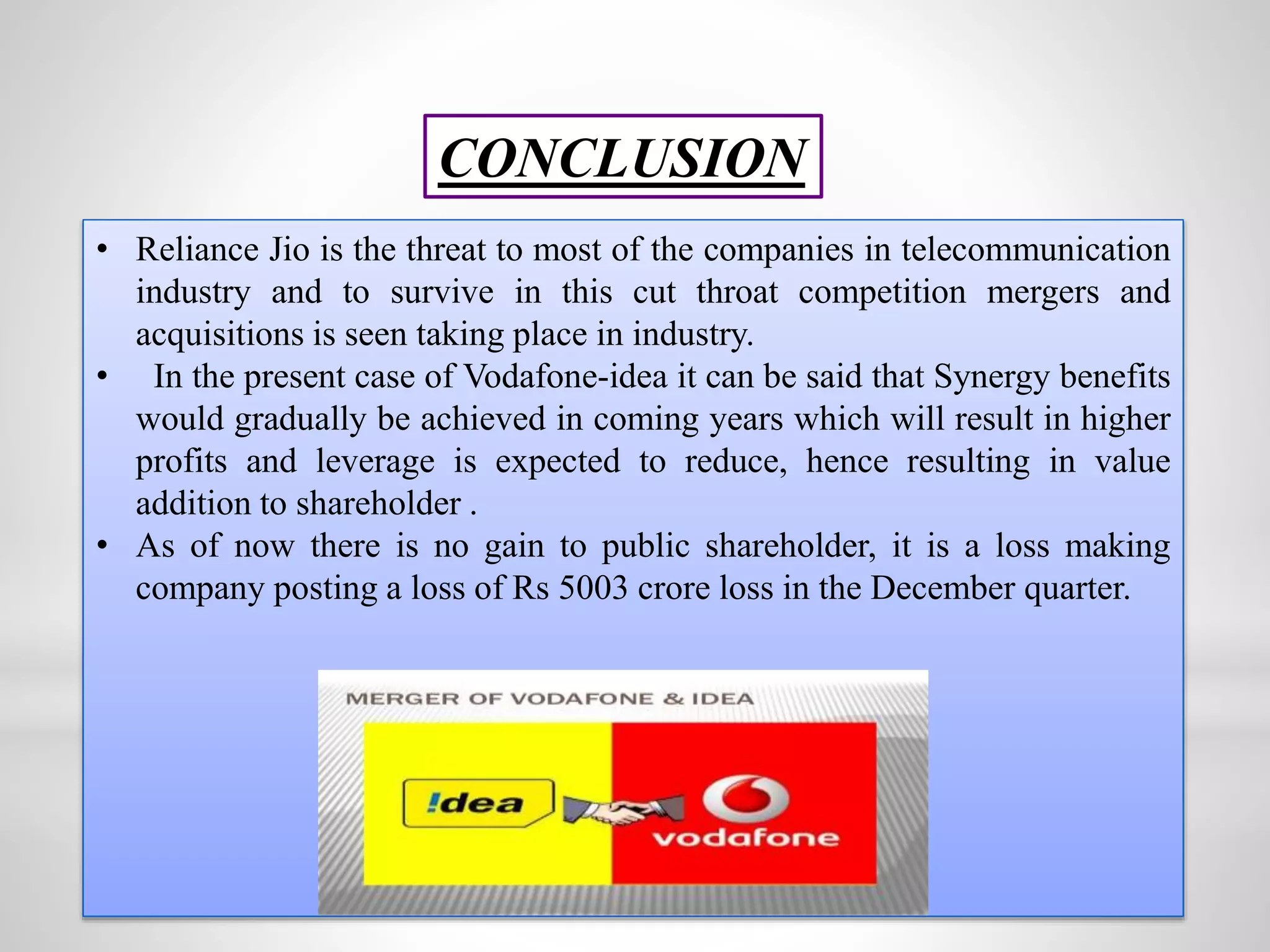 Vodafone and Idea merger ppt | PPTX