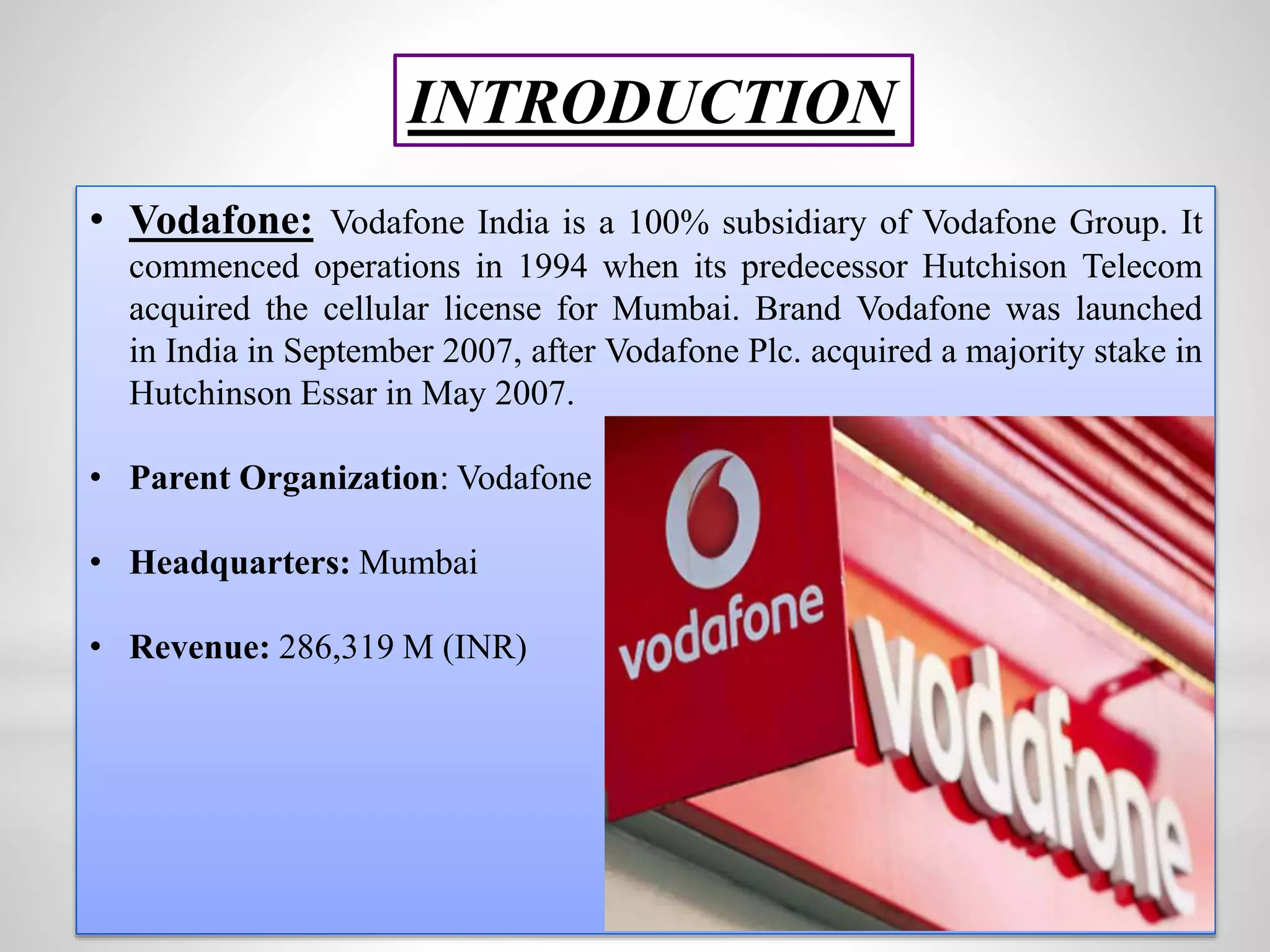 Vodafone and Idea merger ppt | PPTX