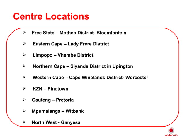 Vodacom Mobile Education Presentation | PPT