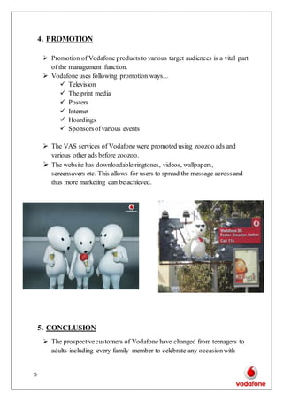 4 P's of Vodafone company | DOCX