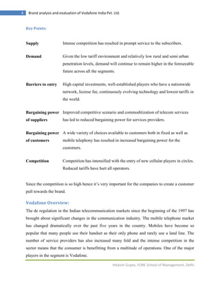 Vodafone Brand Analysis | DOCX