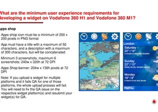 Vodafone 360 - User Experience Guidelines | PDF | Smartphones | Consumer Electronics