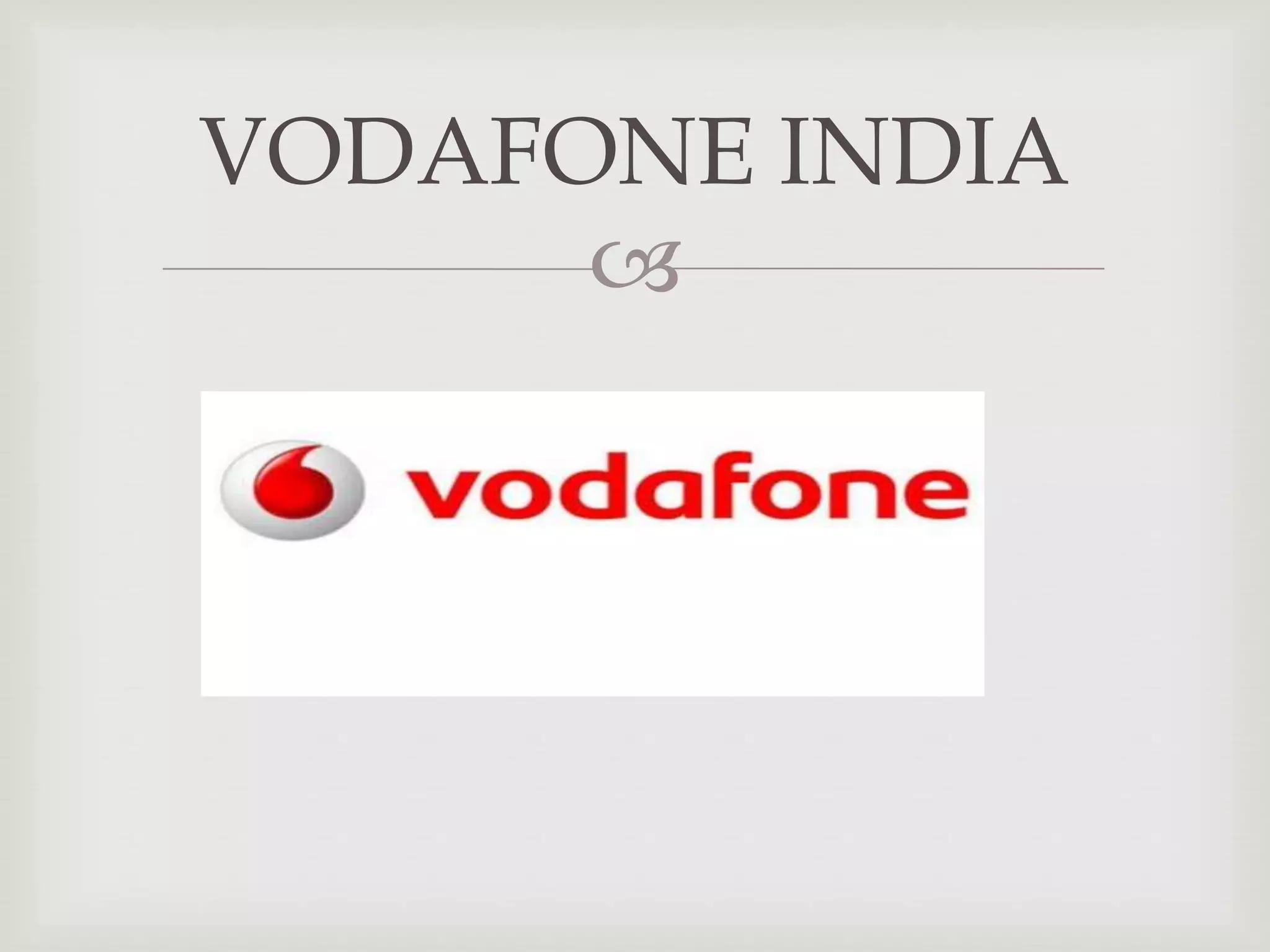 Vodafone and idea merger | PPTX