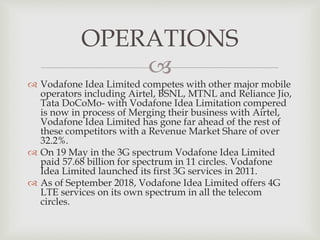 Vodafone and idea merger | PPTX