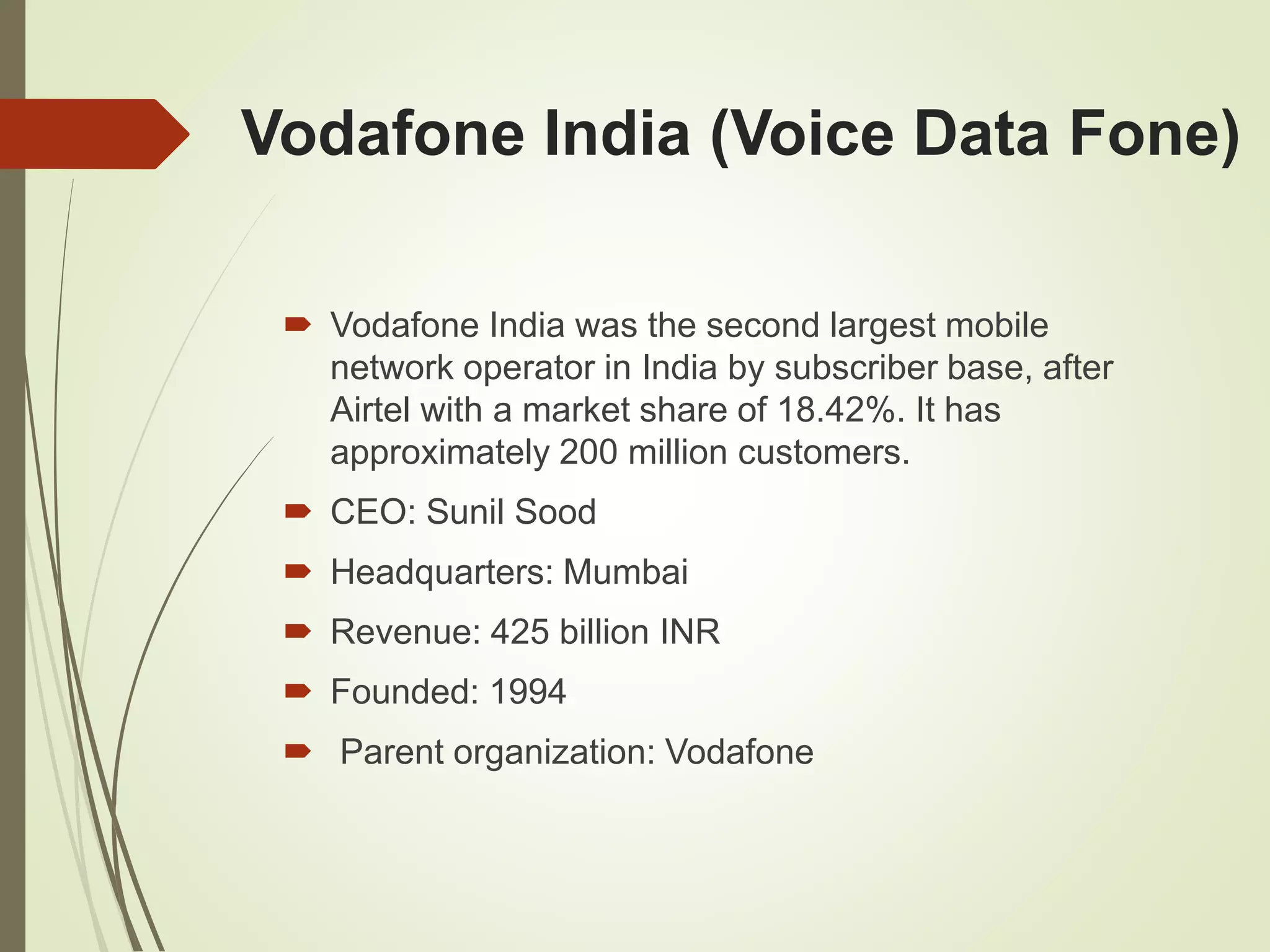 Vodafone and idea merger | PPTX