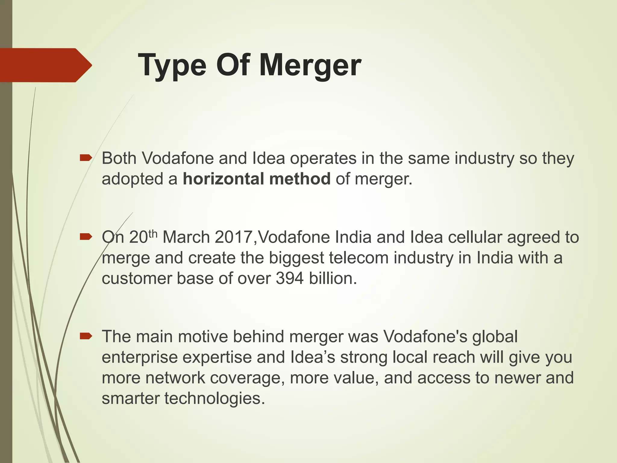 Vodafone and idea merger | PPTX