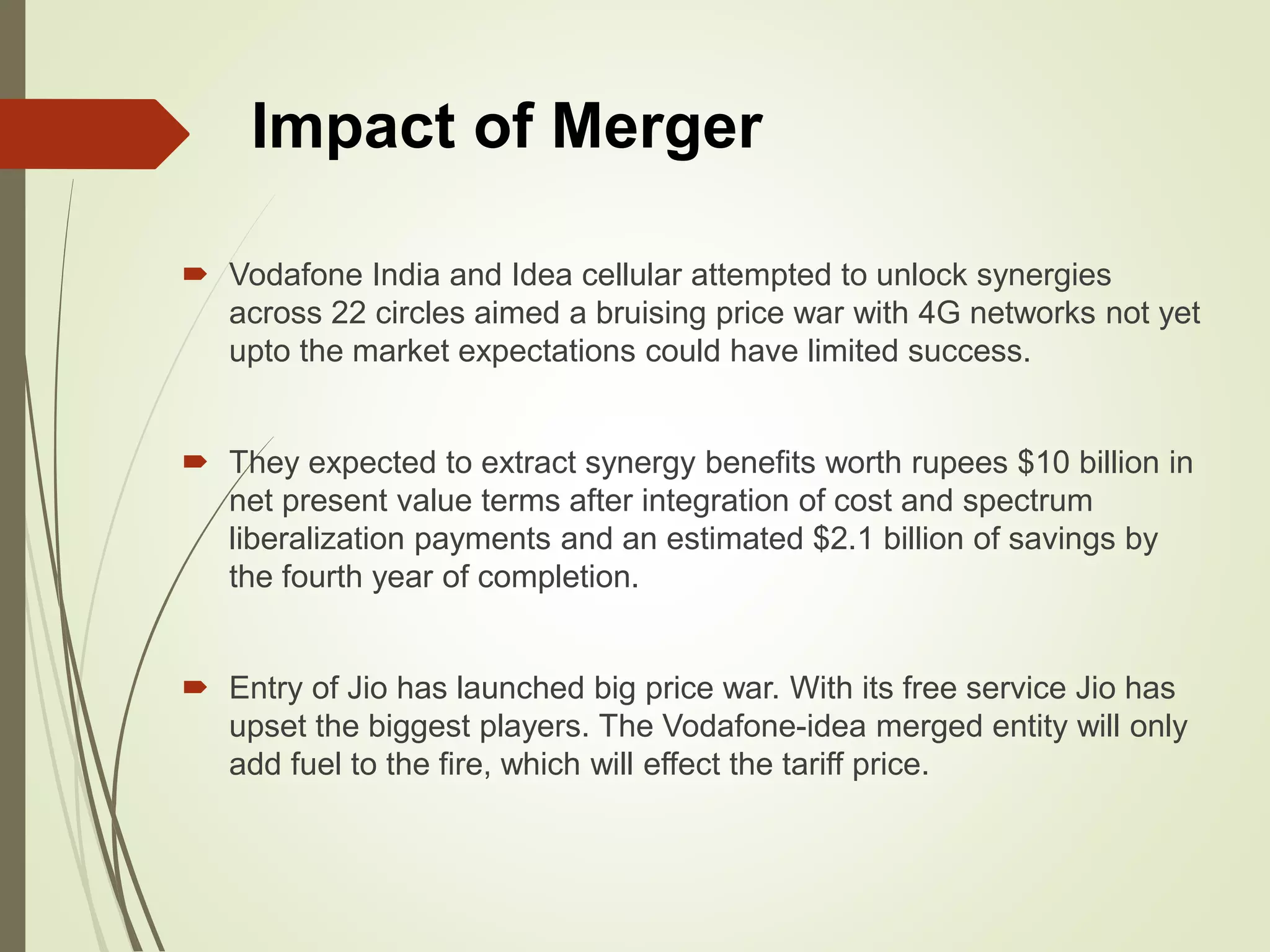 Vodafone and idea merger | PPTX