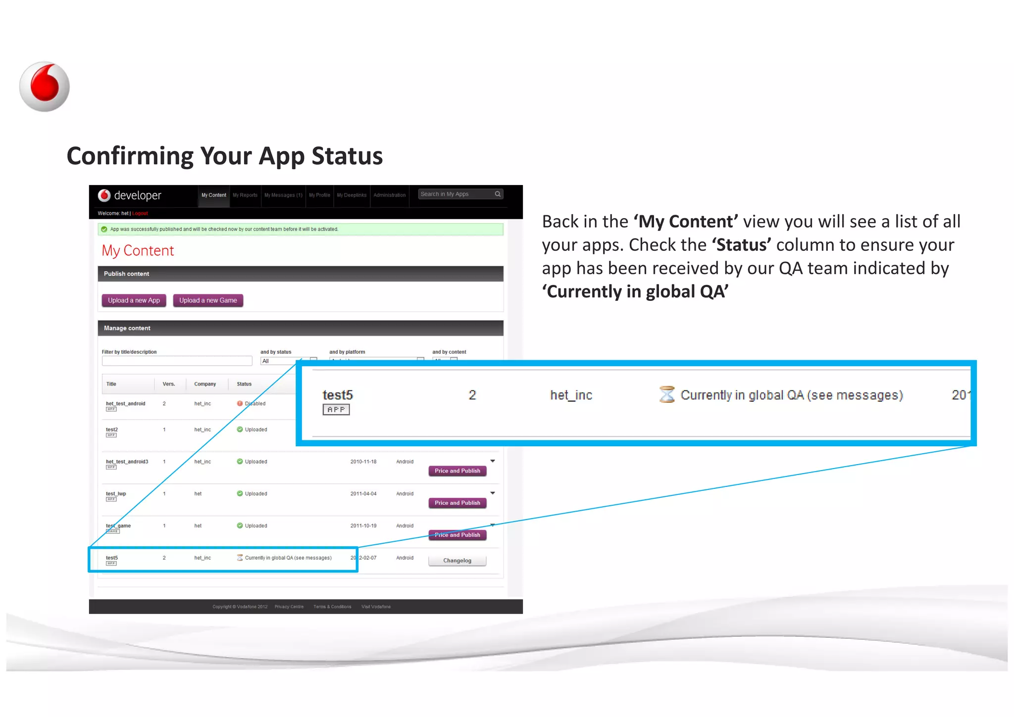 Vodafone application upload guidelines v1 | PDF