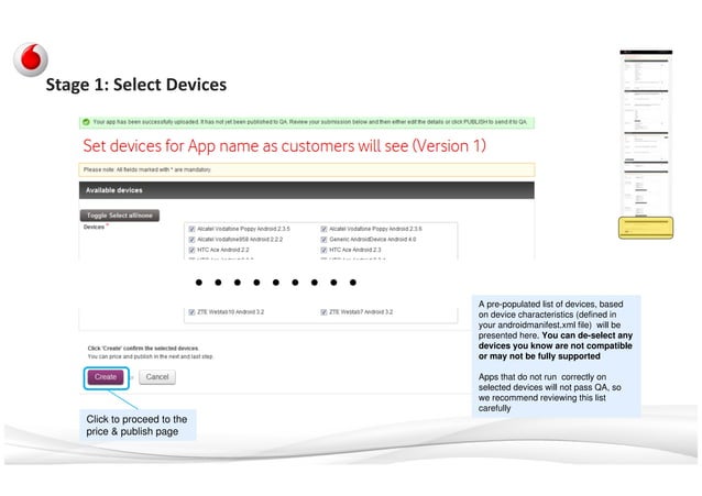 Vodafone application upload guidelines v1 | PDF | Computer Software and ...