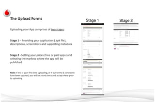 Vodafone application upload guidelines v1 | PDF | Computer Software and ...
