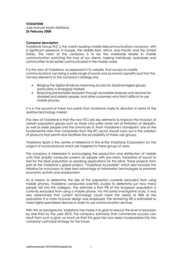 Vodafone case study (2) | PDF