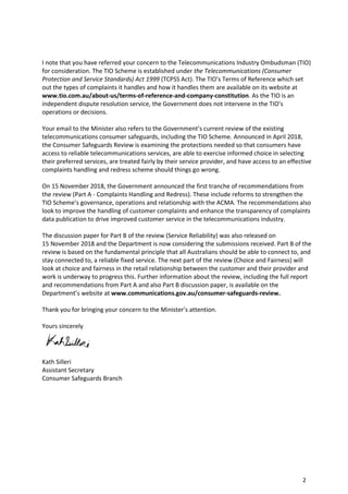 Vodafone complaint response | PDF