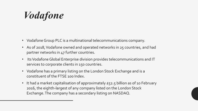 Vodafone idea | PPT