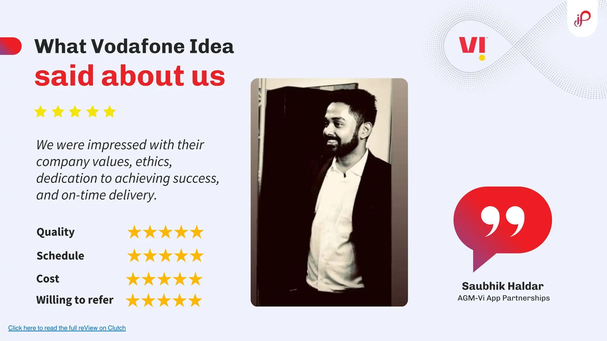 Our Journey of Mobile App Development for Vodafone Idea | iProgrammer | PPT