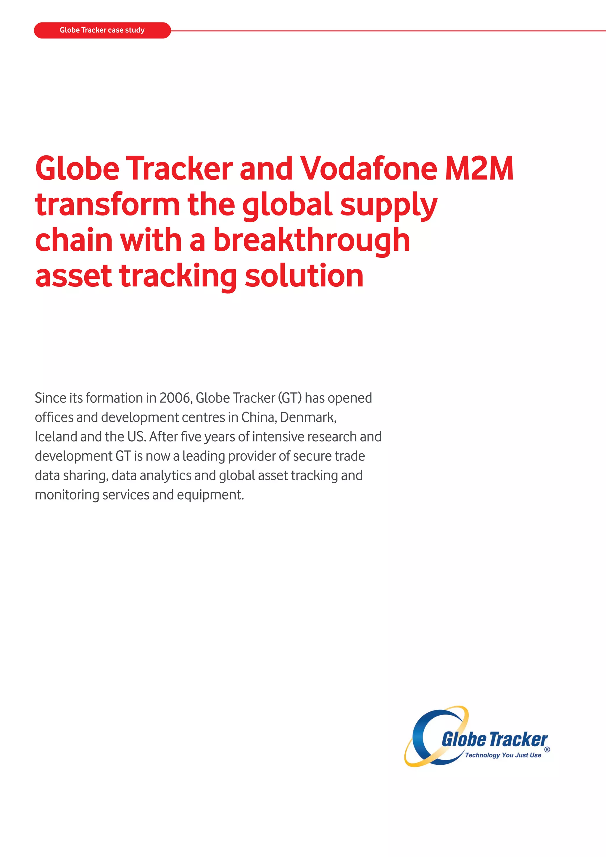 Vodafone m2 m globe tracker final | PDF