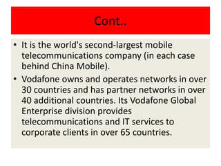 Vodafone service | PPTX