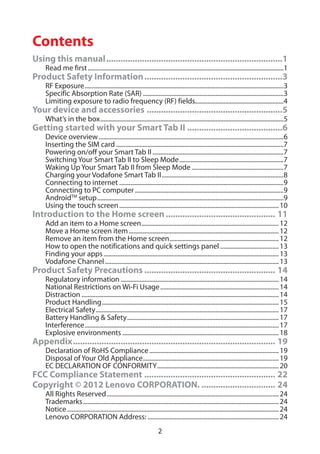 Vodafone Smart Tab Ii 7 Quick Start Guide Pdf