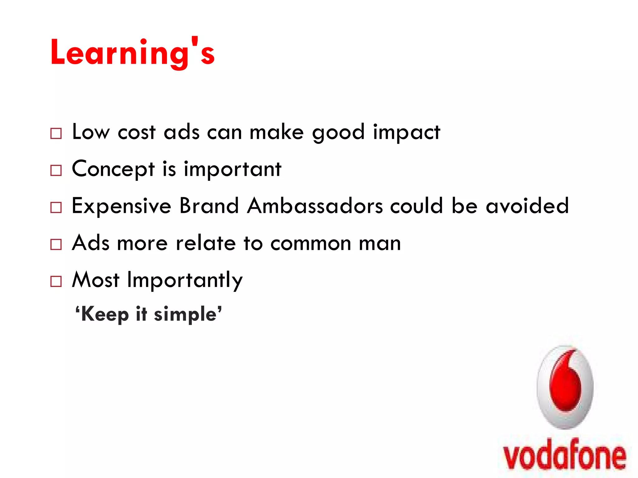 Vodafone zoo campaign | PDF
